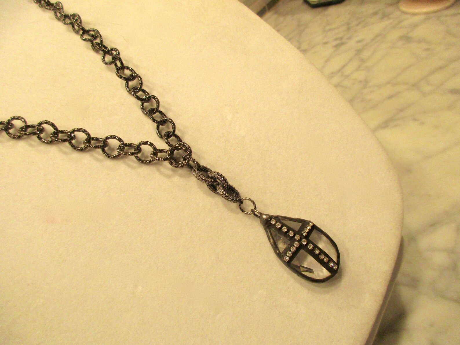 Breathtaking Hand-soldered CRYSTAL QUARTZ CROSS Pendant on - Etsy