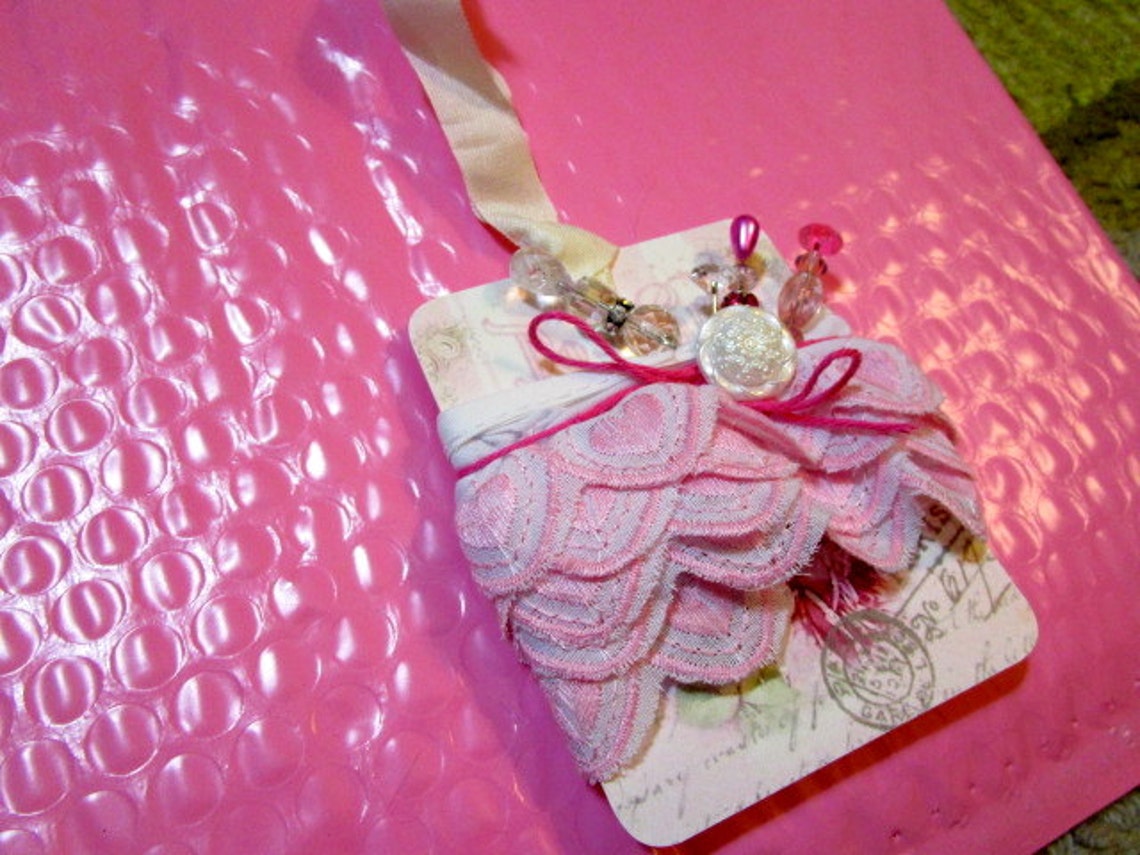 3 Retro Fab Stick, Gift, Corsage, Hat, Party, Trinket Decorated Sewing ...