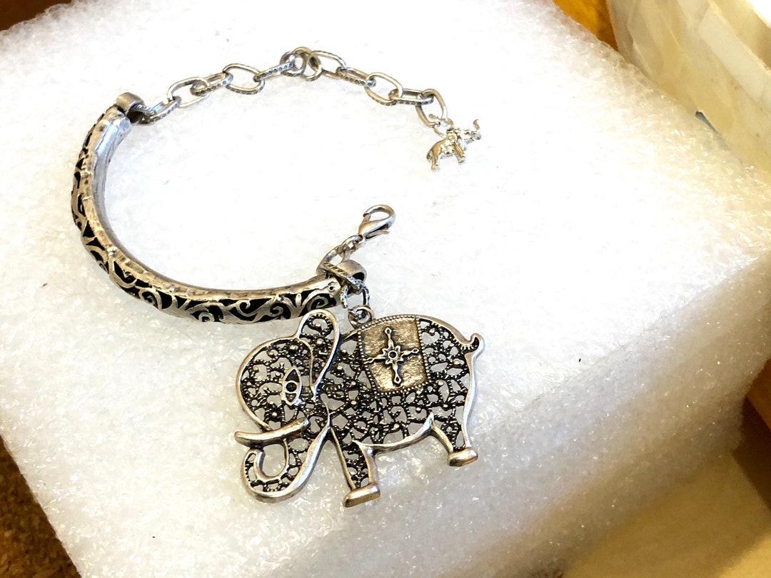 Plaque dargent fin Bracelet BANGLE turc w / Oriental Fretwork, Liens ...
