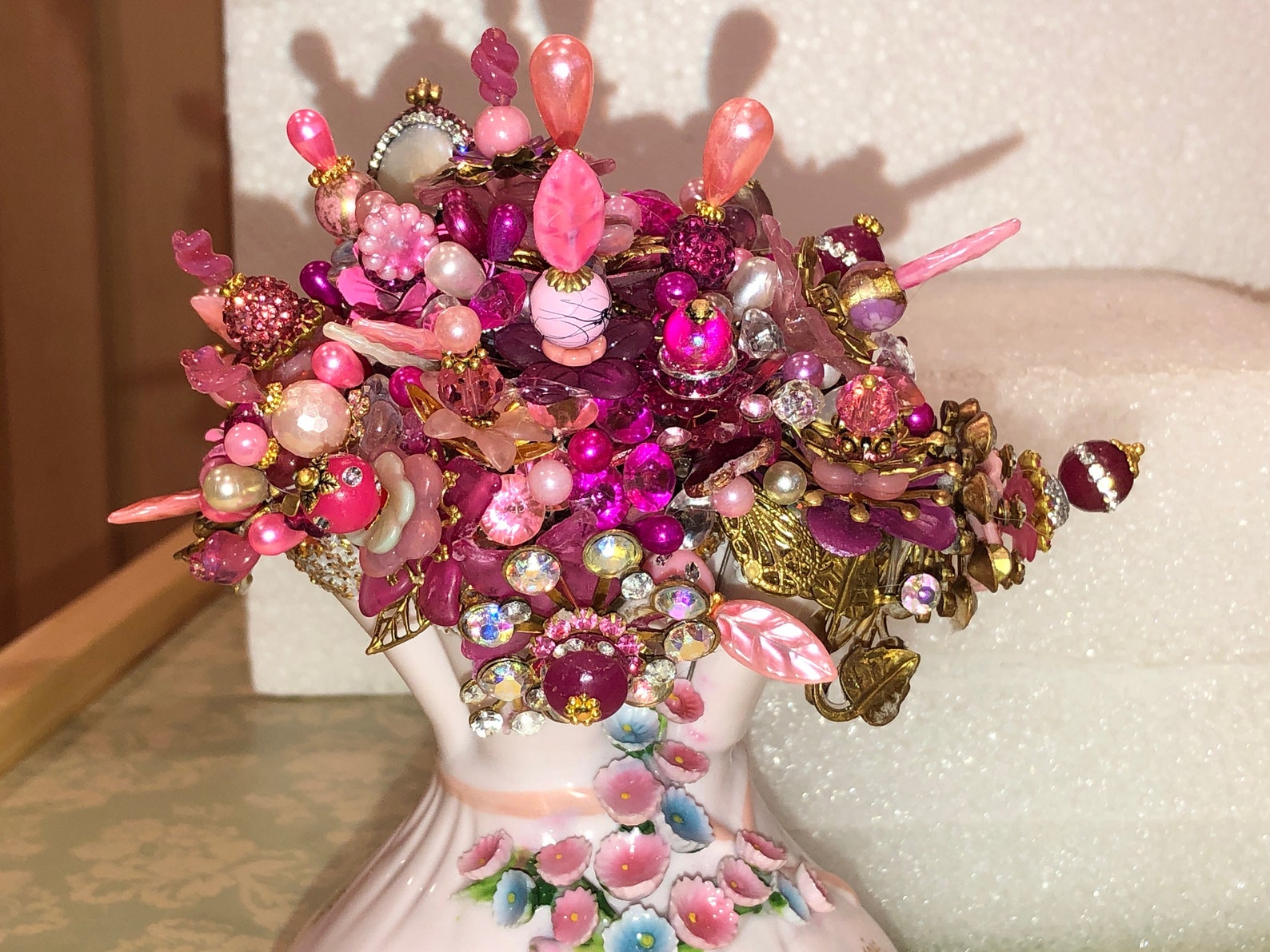 Sensational MINT 1950's Signed LEFTON Pink Vase W/high - Etsy