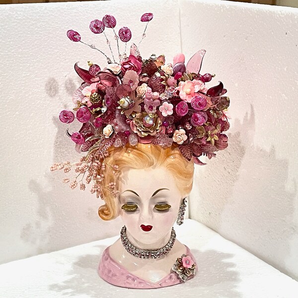 Lady Head Vase - Etsy