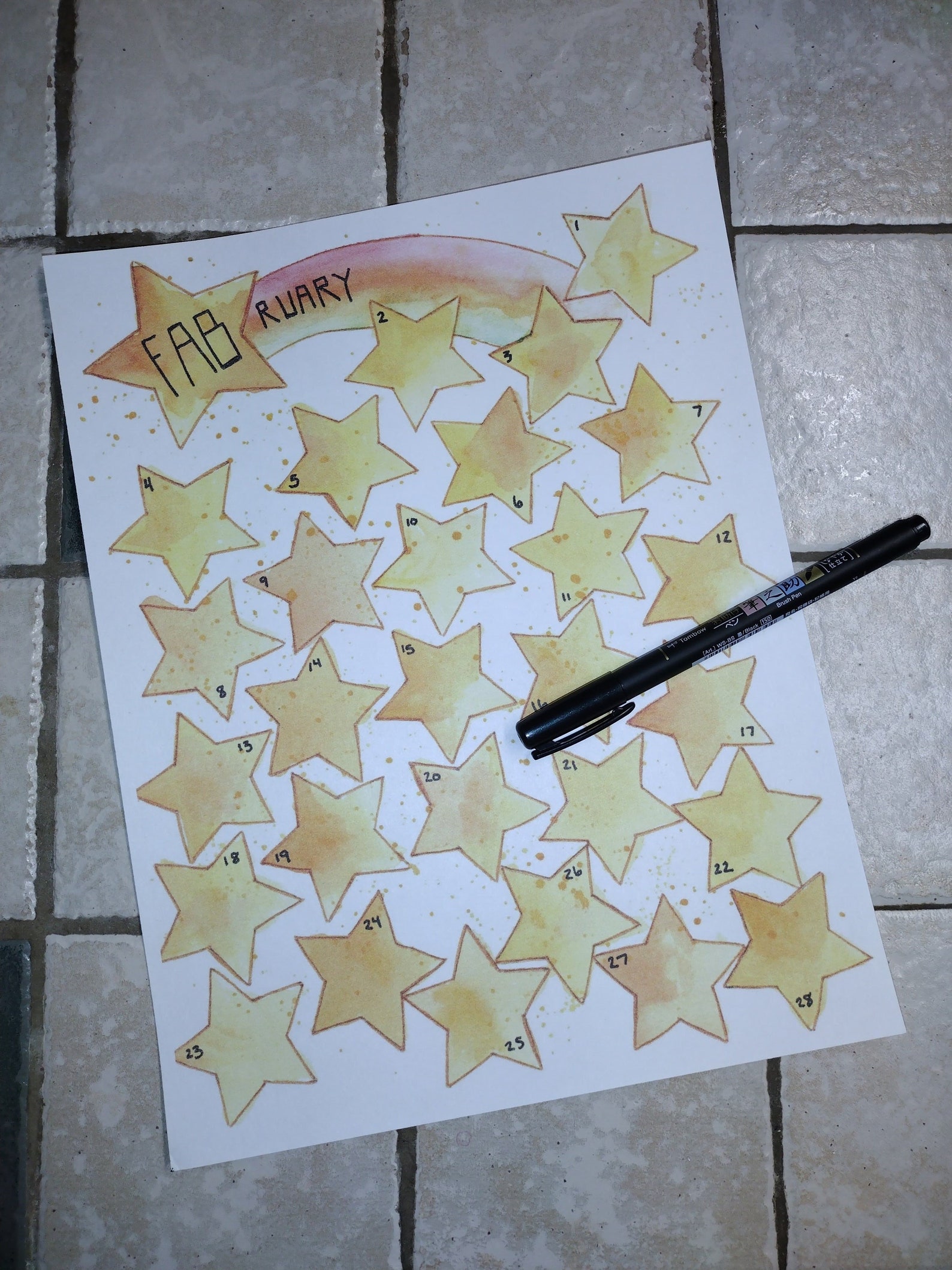 Fabruary February Self Care Tracker Printable - Etsy