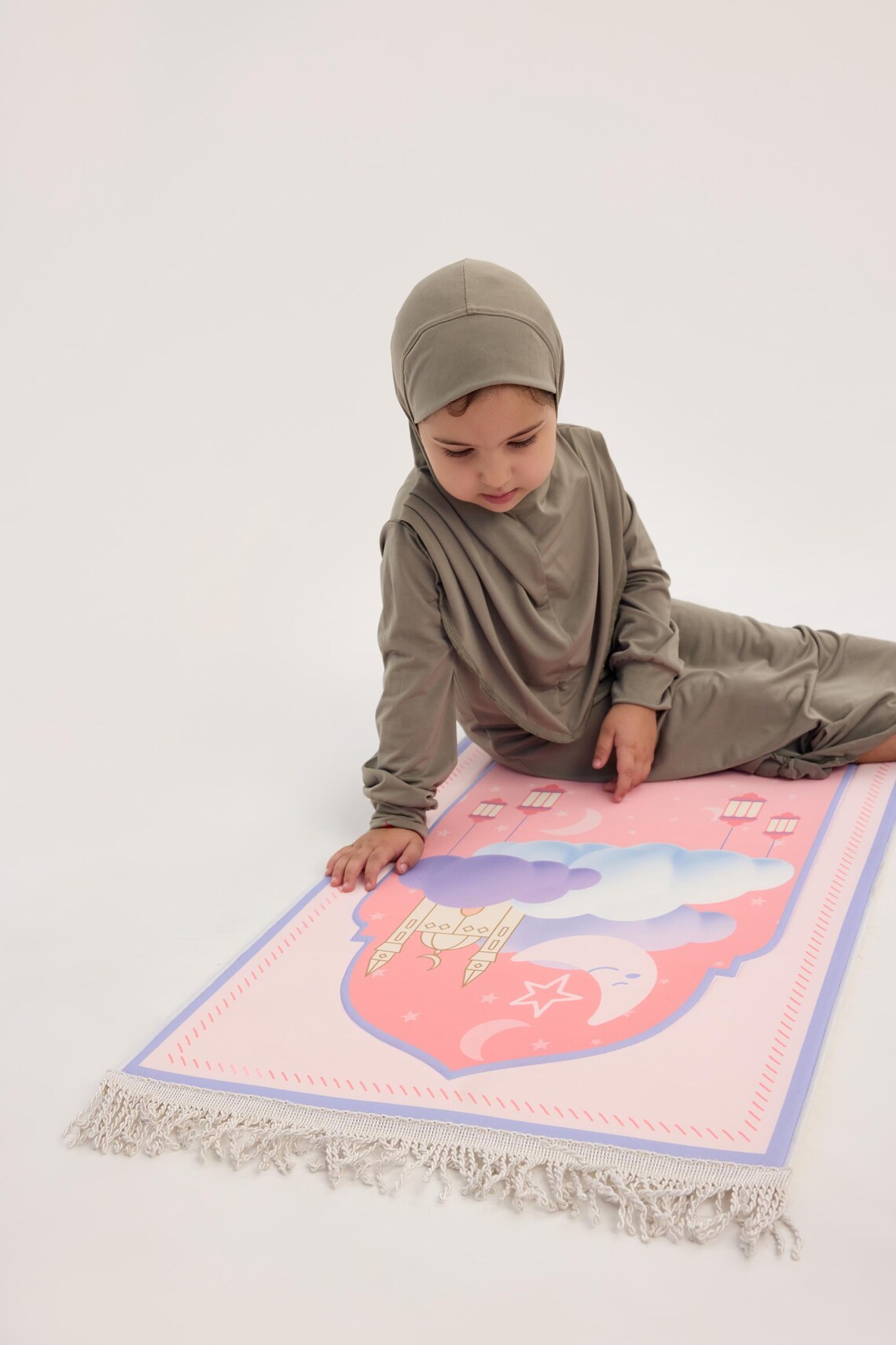Kids Sponge Prayer Mat – Mosque Design Islamic Salah Rug, Muslim Gift ...