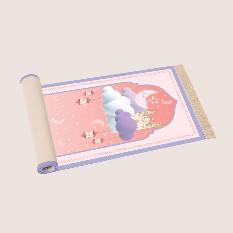Kids Sponge Prayer Mat – Mosque Design Islamic Salah Rug, Muslim Gift ...
