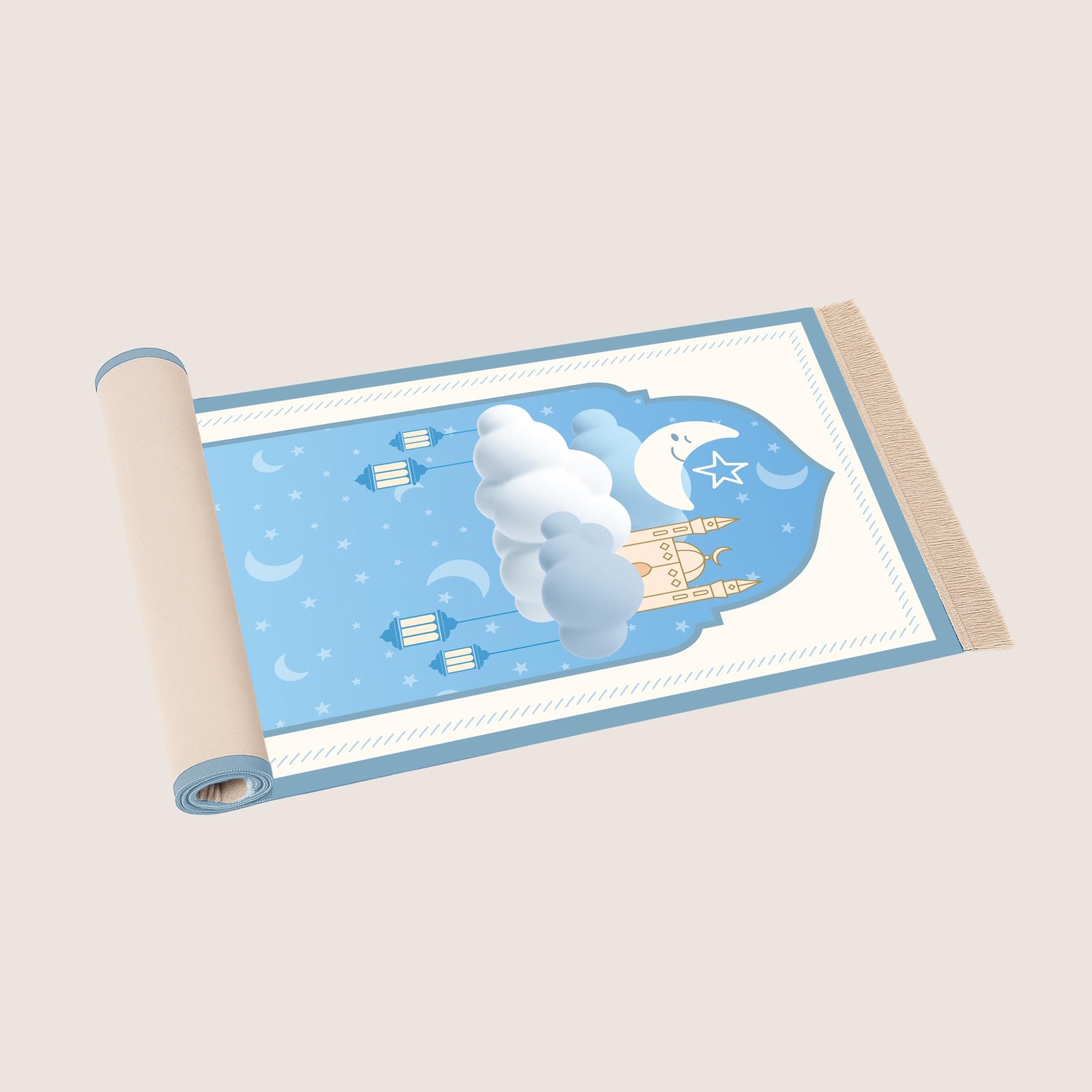 Kids Sponge Prayer Mat – Mosque Design Islamic Salah Rug, Muslim Gift ...