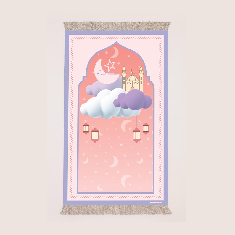 Kids Sponge Prayer Mat – Mosque Design Islamic Salah Rug, Muslim Gift ...