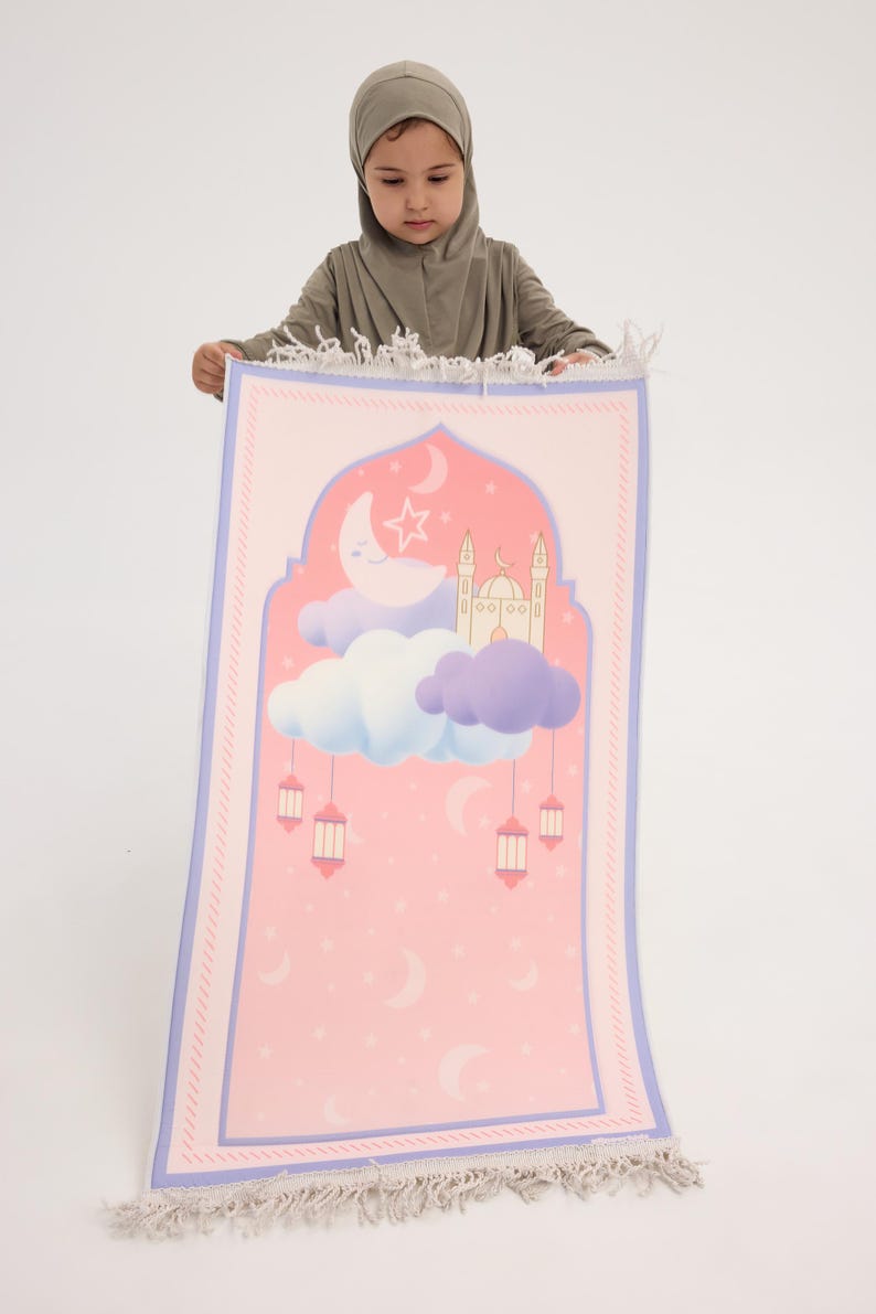 Kids Sponge Prayer Mat – Mosque Design Islamic Salah Rug, Muslim Gift ...
