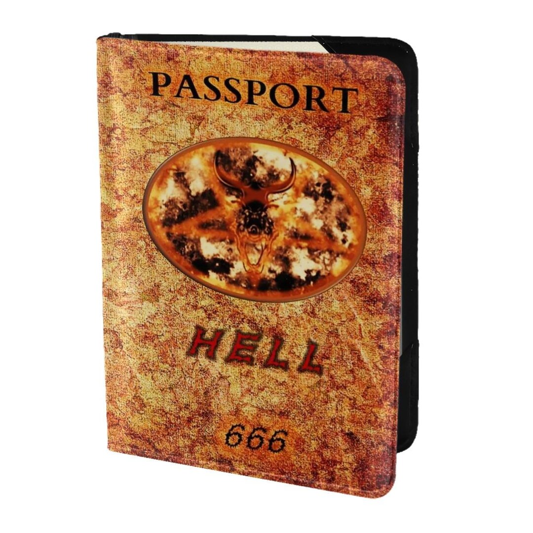 Hell Halloween Passport Sleeve: Creepy Travel Cover, Costume Gift - Etsy