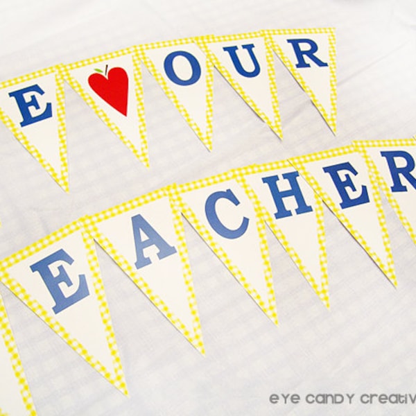 Teacher Banner - Etsy
