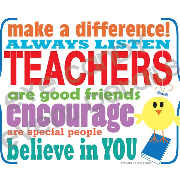 Teacher Subway Art - Etsy