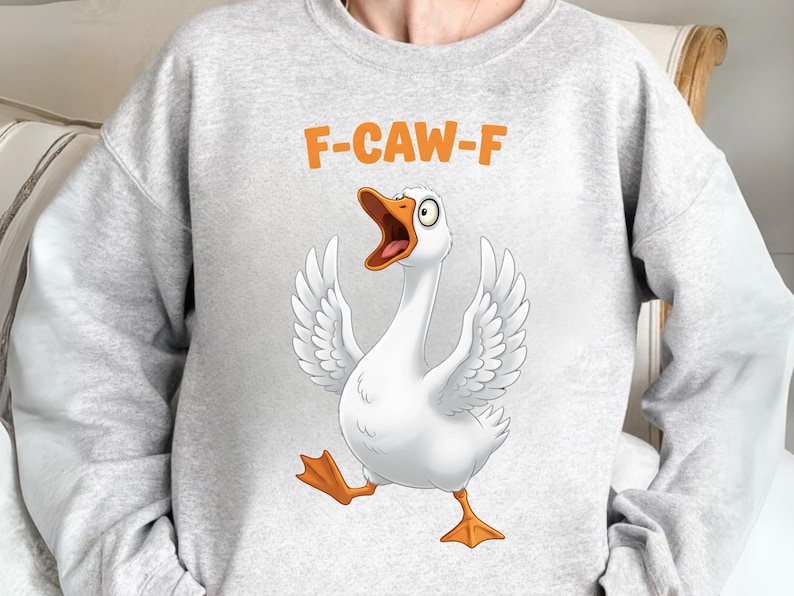 Funny Screaming Goose Meme PNG: Farm Animal Clipart (digital Download ...