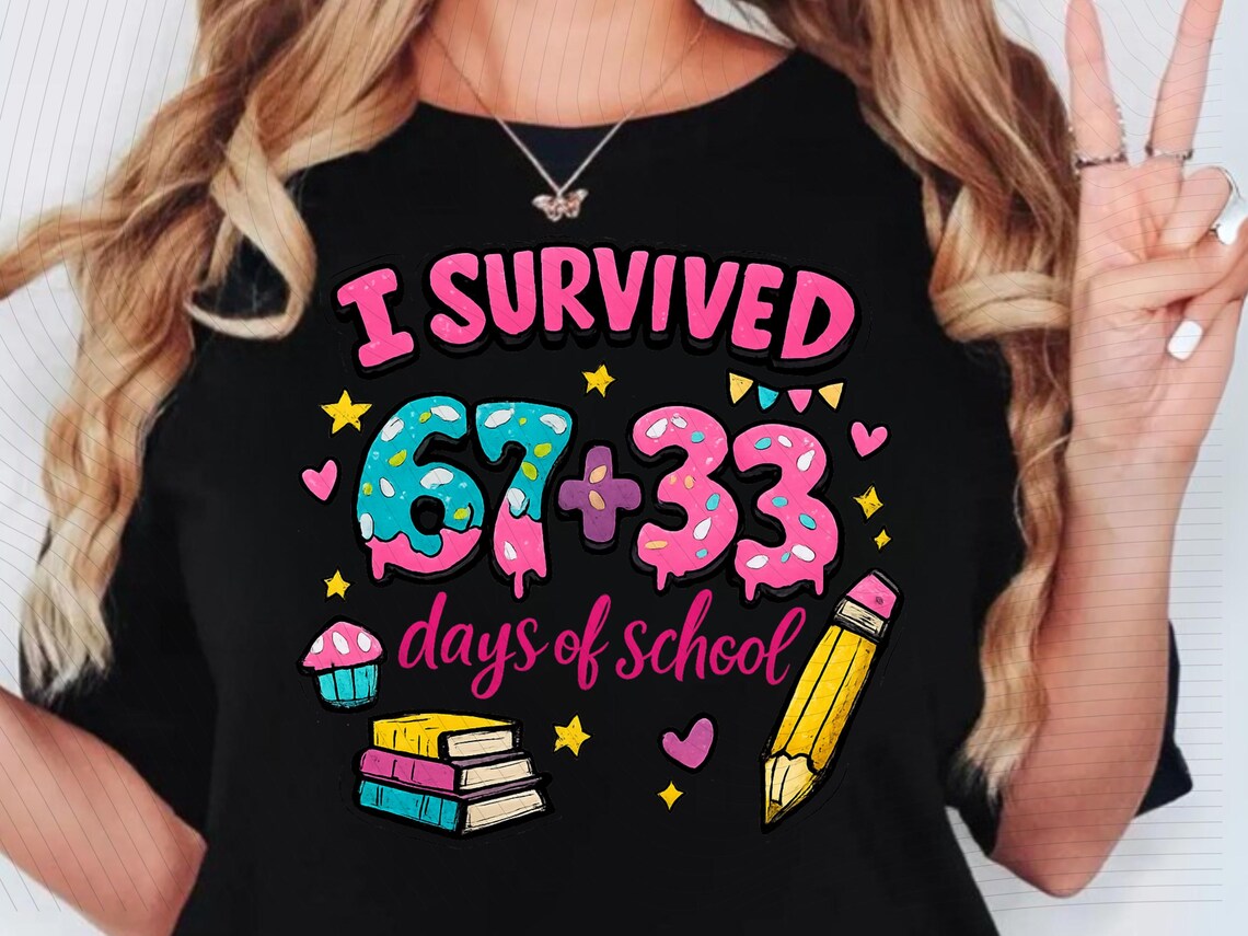 I Survived 100 Days of School PNG, Teacher Gift (digital Download) - Etsy