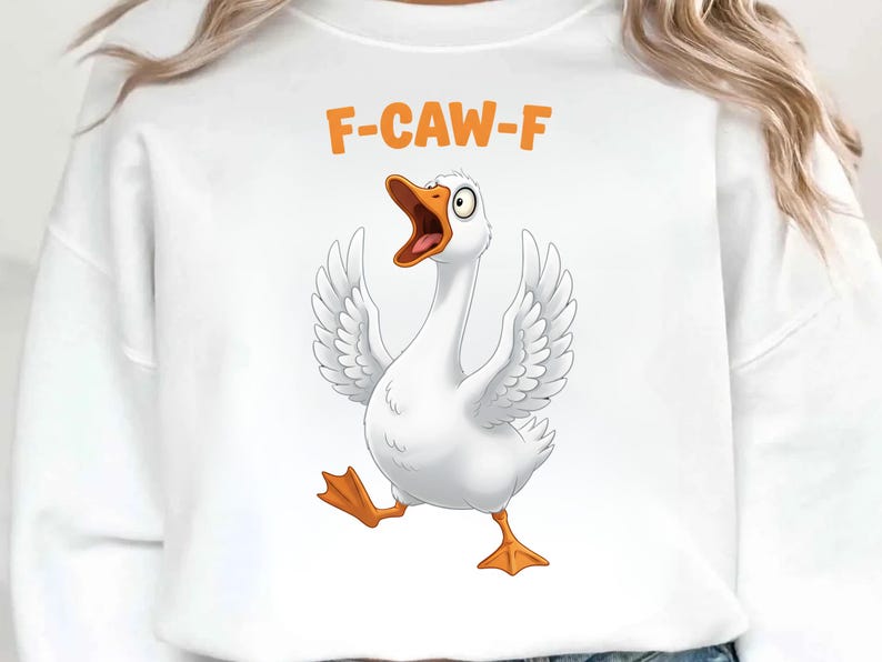 Funny Screaming Goose Meme PNG: Farm Animal Clipart (digital Download ...