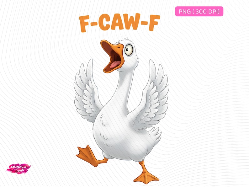 Funny Screaming Goose Meme PNG: Farm Animal Clipart (digital Download ...