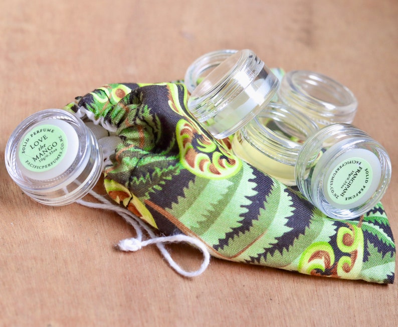 Solid Perfume Samples With Handmade Cotton Pouch 8 Piece Set - Etsy