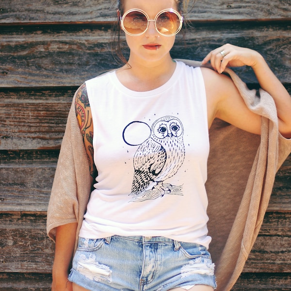 Owl Tank Top - Etsy