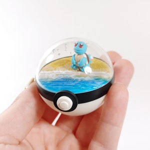 Squirtle Pokeball Terrarium Miniature Pokemon Pokemon Terrarium Beach ...