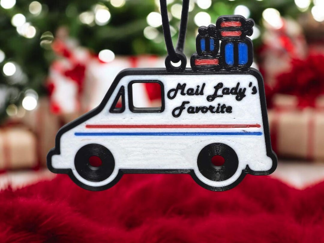 Mail Lady's Favorite USPS Postal Truck Ornament - Etsy