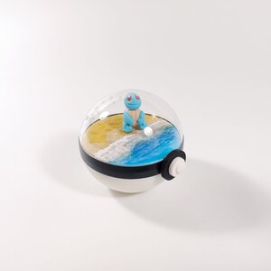 Squirtle Pokeball Terrarium Miniature Pokemon Pokemon Terrarium Beach ...