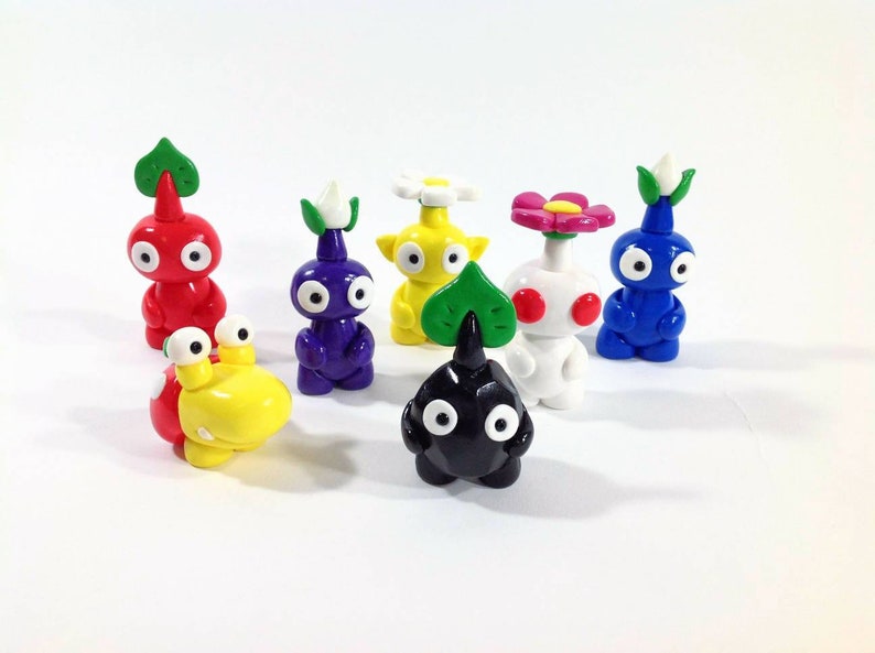 Miniature Pikmin Figures or Cake Toppers | Etsy