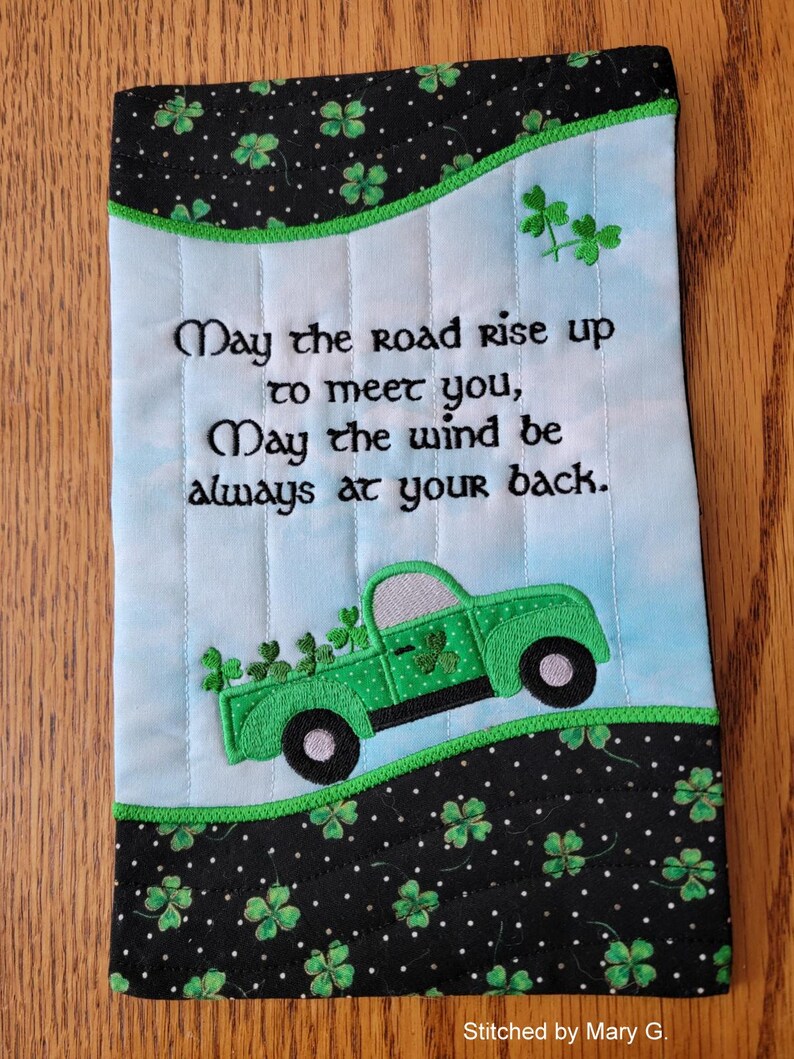 Irish Blessing Mini Quilt for 7x11 Machine Embroidery With Applique ...