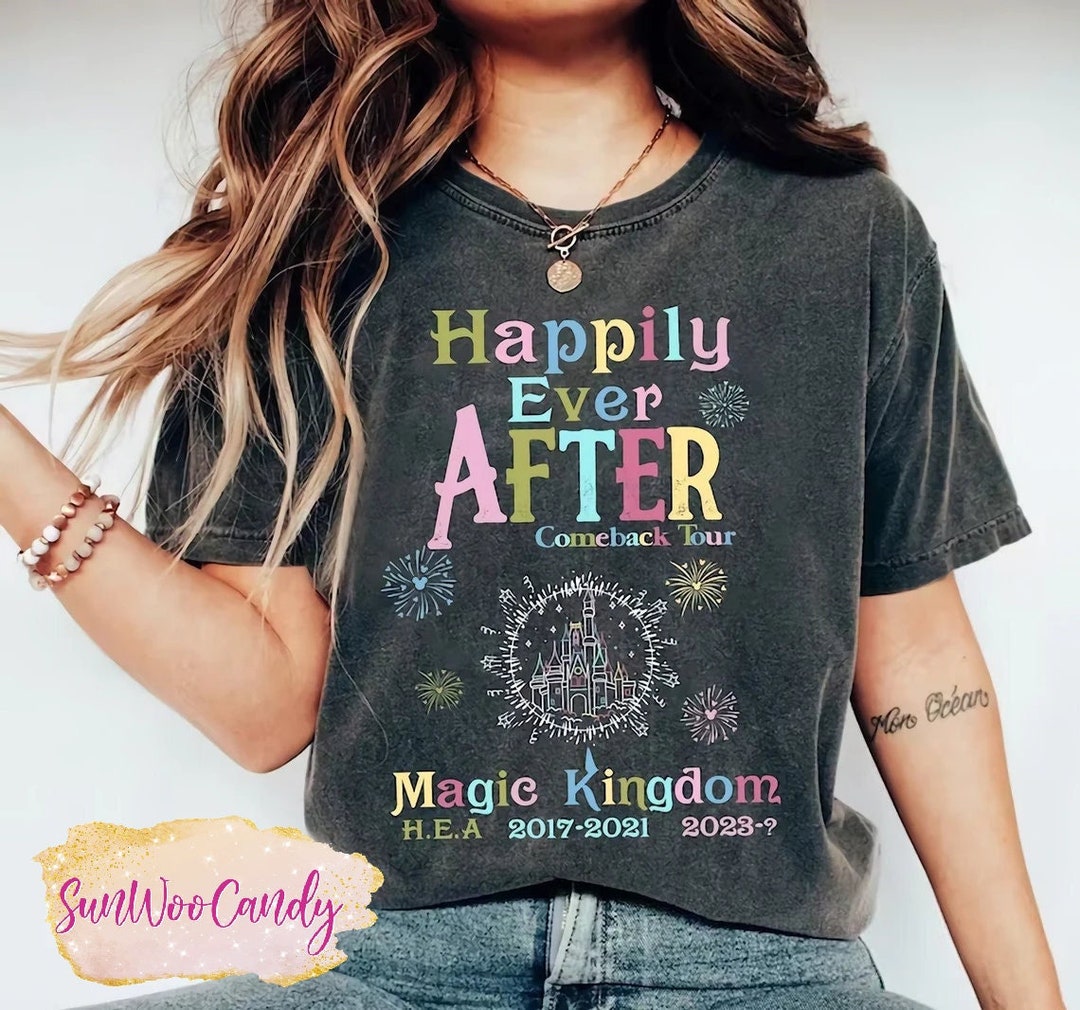 Happily Ever After Come Back Tour Shirt Retro Disney Comfort - Etsy