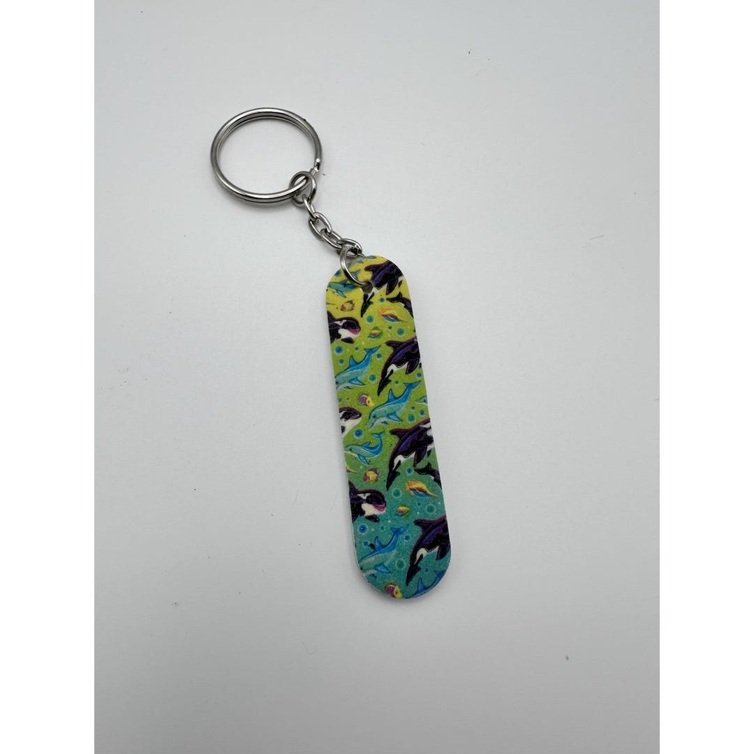 Vintage Lisa Frank Mini 2.5" Nail File Keychain Whale Dolphin Ocean - Etsy