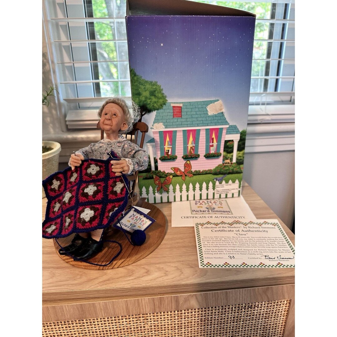 Richard Simmons Nana's Family Annie Wahl Clara Grandma Doll in Rocking ...