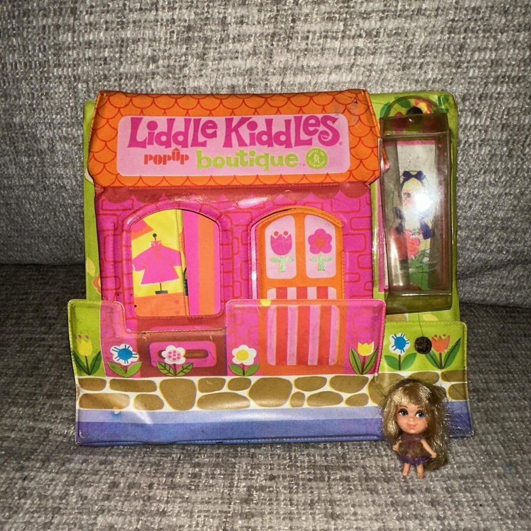 Vintage Mattel LIDDLE KIDDLES Pop up BOUTIQUE - 1968 Folding Play House ...