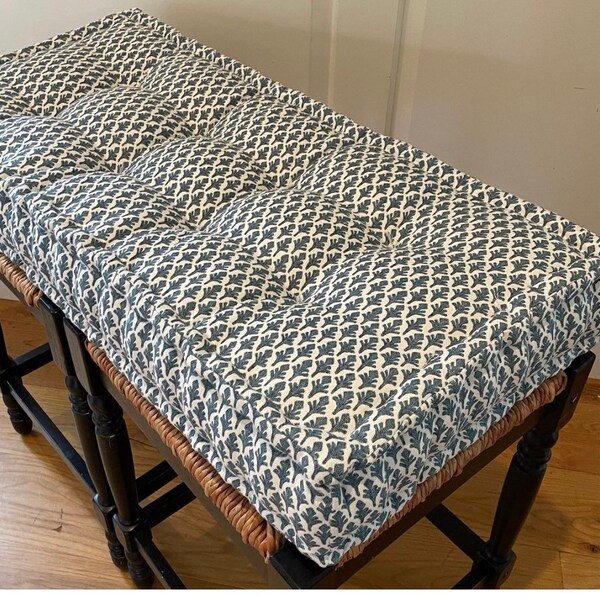 Block Print Seat Cushions - Etsy