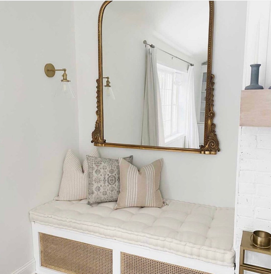 French Tufted Cushion in Cream Performance Fabric - Etsy