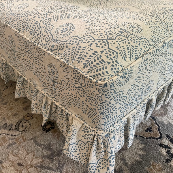 Ottoman Slipcover - Etsy