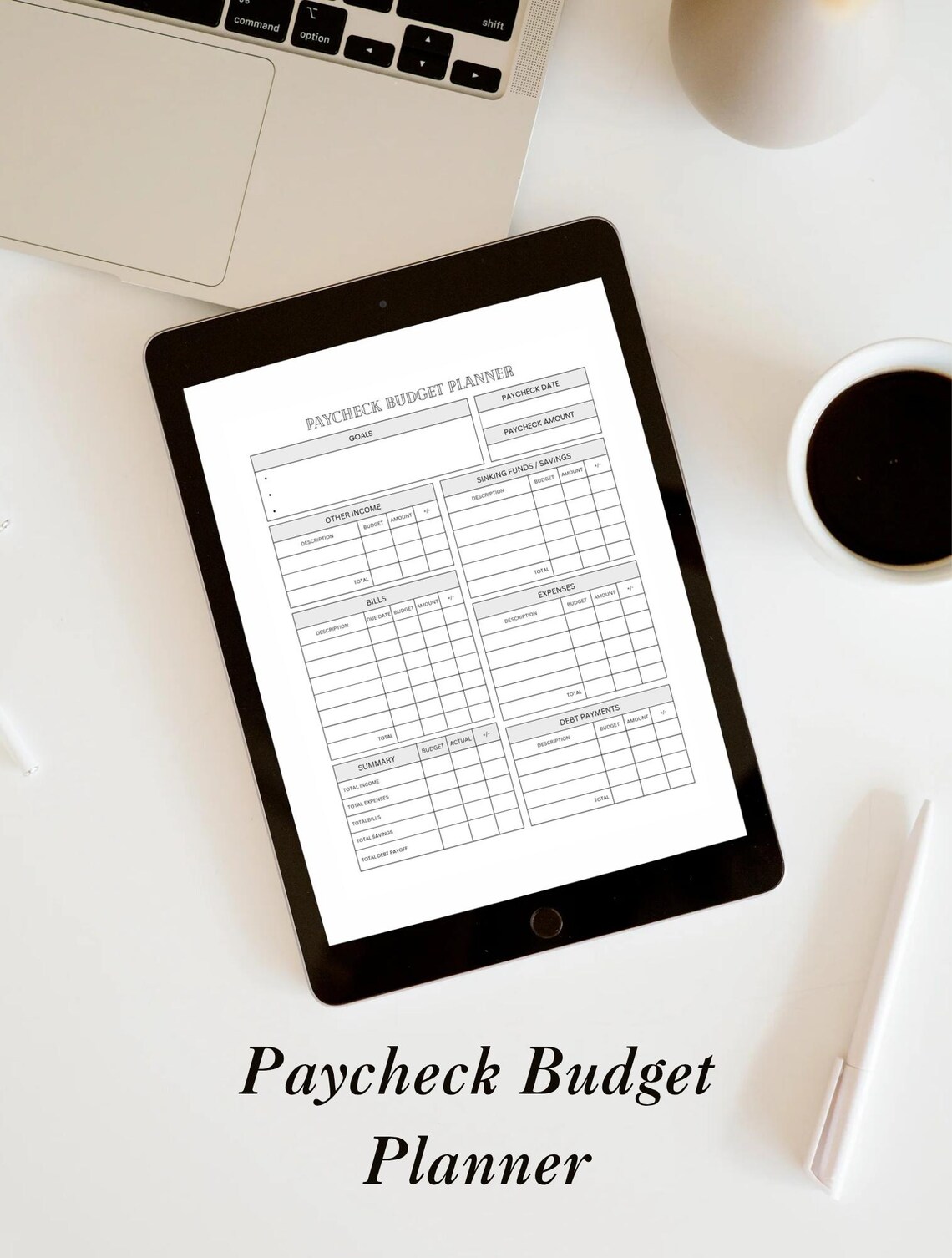Paycheck Budget Planner | Printable PDF | Easy Budgeting for Beginners ...