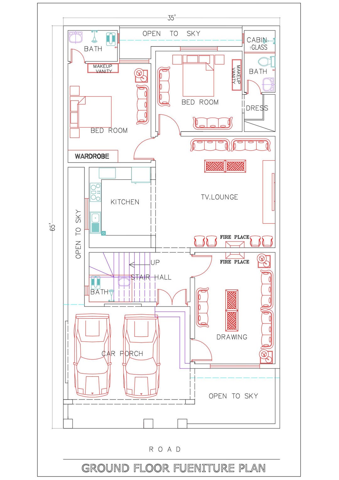 Custom Residential Floor Plan Design, House, Apartment, Interior Layout ...