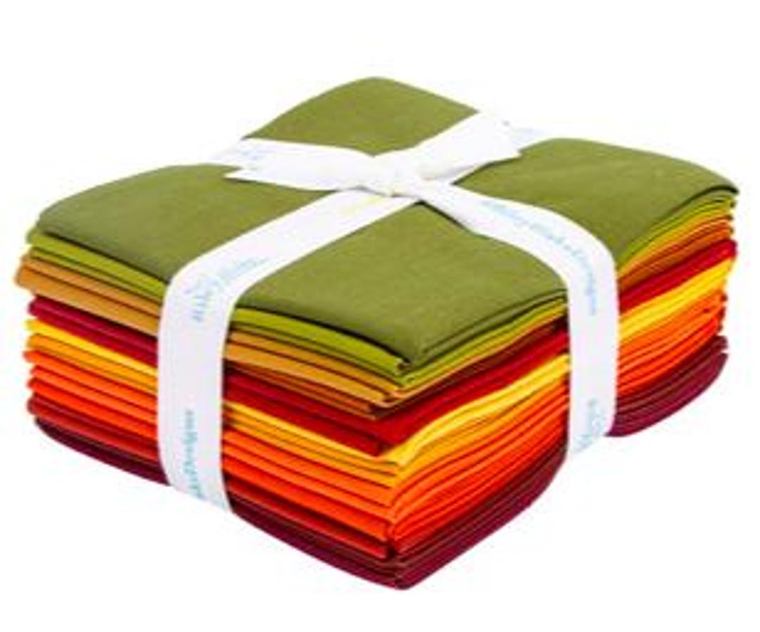 Fat-quarter Bundle, 12 Count, Confetti Cotton Solids, Fall Colors - Etsy