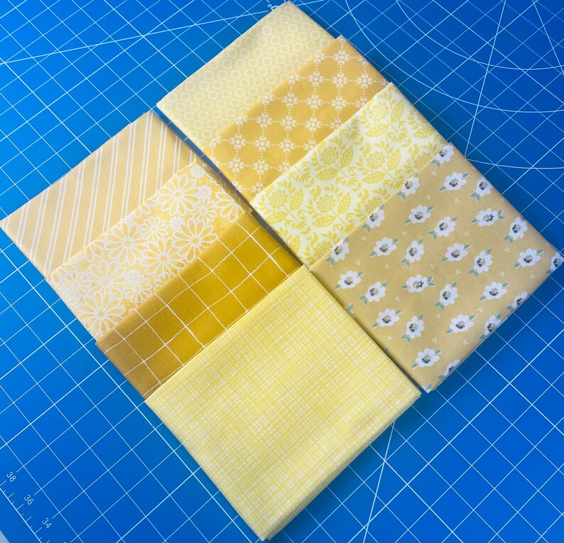 Fat-quarter Bundles, Yellow Coordinating Fabrics, 8 Count. All Cotton ...