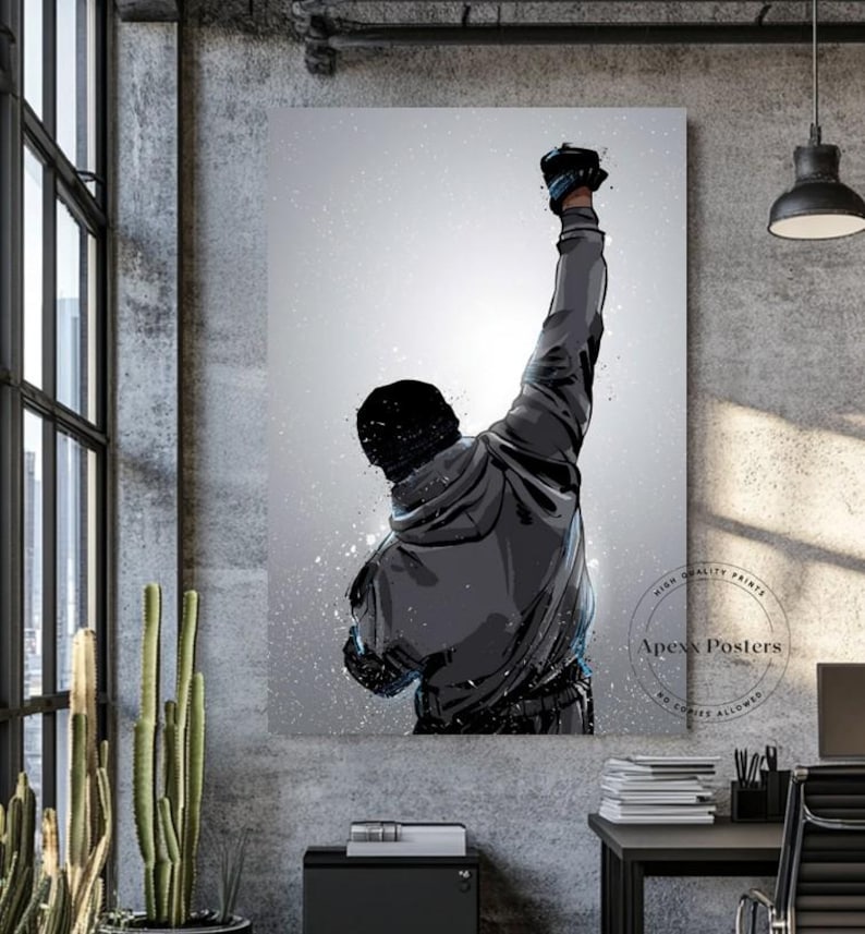 Rocky Balboa No Excuses Poster – Boxing Motivation Wall Art – Gym ...