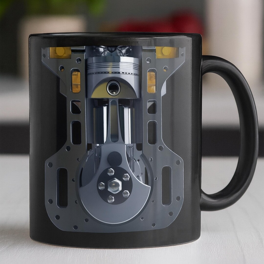 Mechanic Engine Mugs, Cylinder Engine, Machinist Mugs, Engine Gift ...