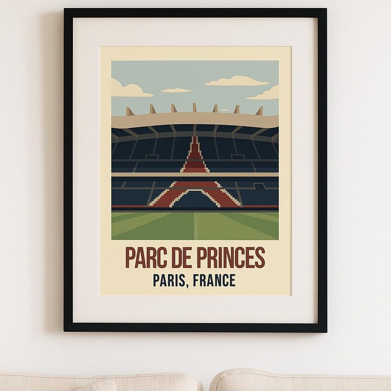 Parc Des Princes Poster – PSG Stadium Wall Art – 14x11” Football Print ...