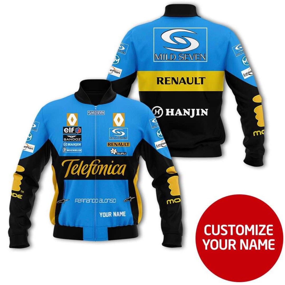 Adult F1 Vintage Telefonica Racing Jacket With Free (gift Balaclava ...