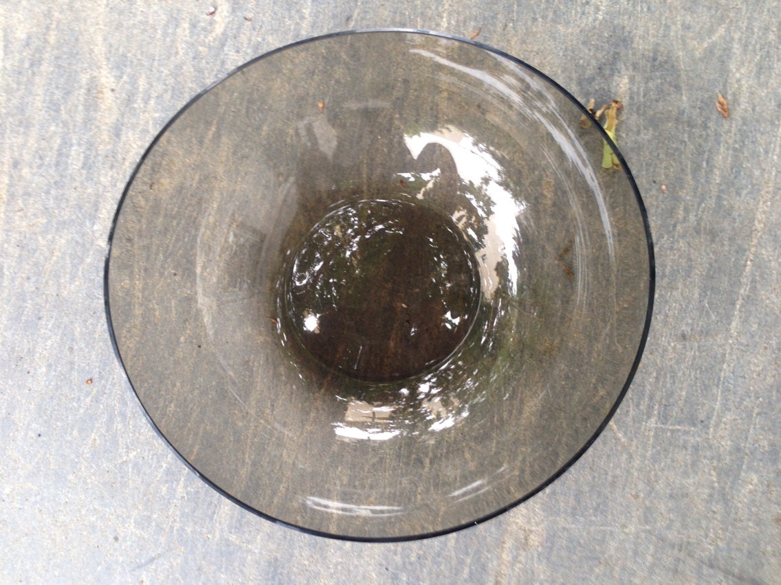 Concave Glass Bowl Mid Century - Etsy