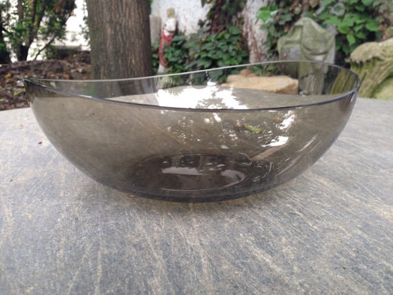 Concave Glass Bowl Mid Century | Etsy