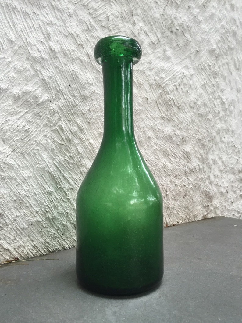 Handblown Glass Bottle - Etsy