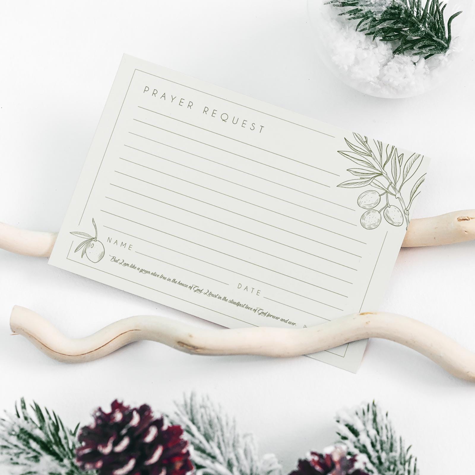 Elegant Prayer Request Cards | Double-sided Christian Stationery With ...