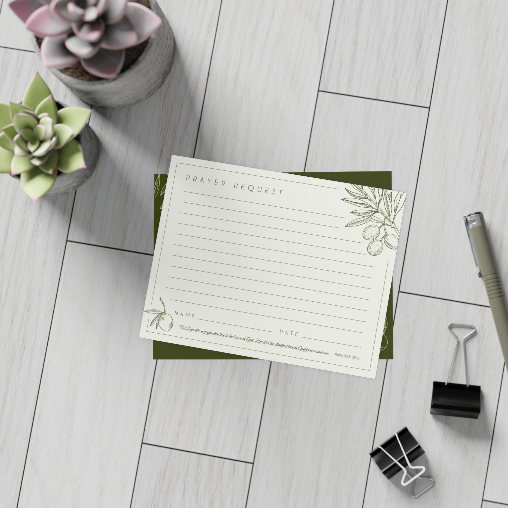 Elegant Prayer Request Cards | Double-sided Christian Stationery With ...