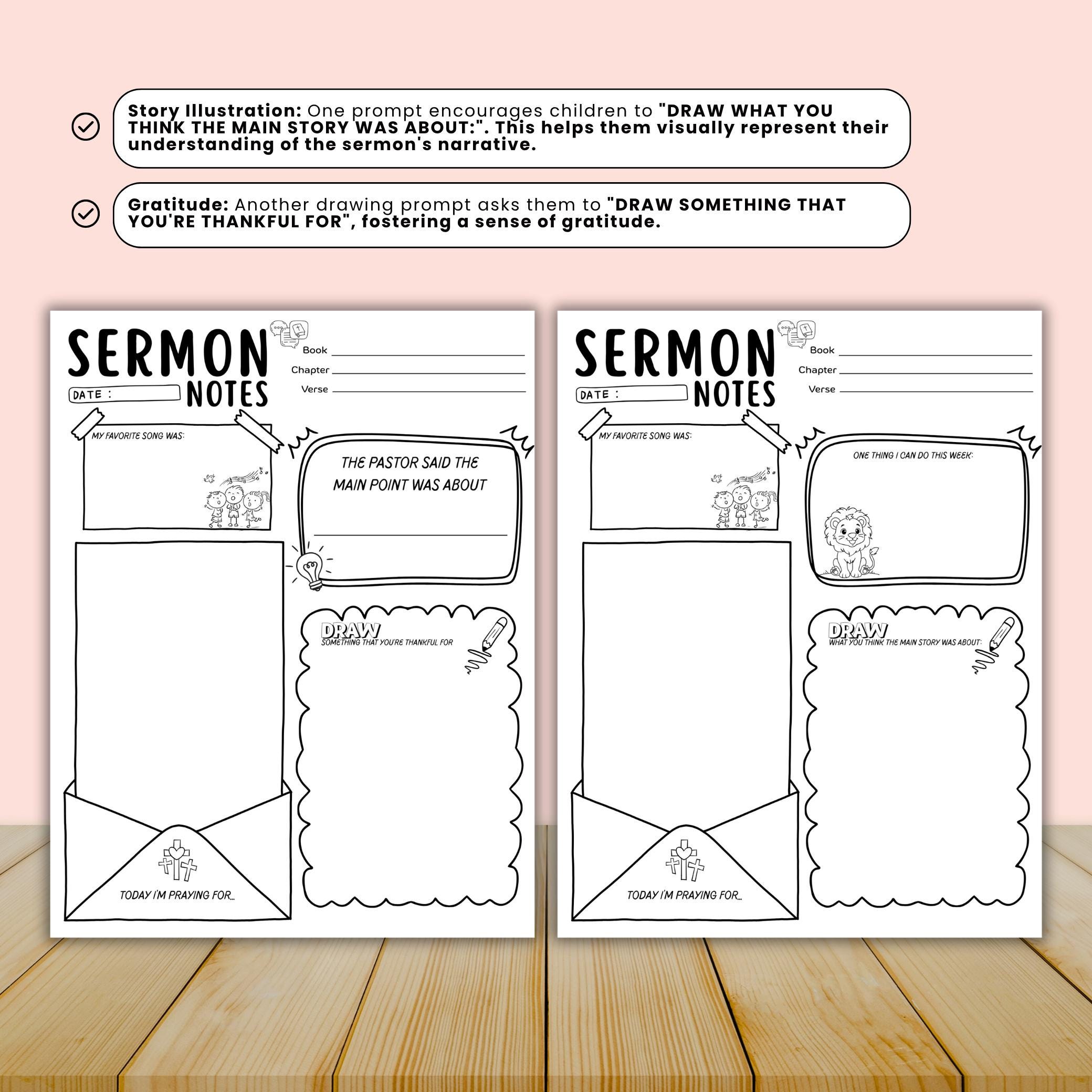 Sunday School Bible Study Guide for Children, Sermon Summary, Church ...
