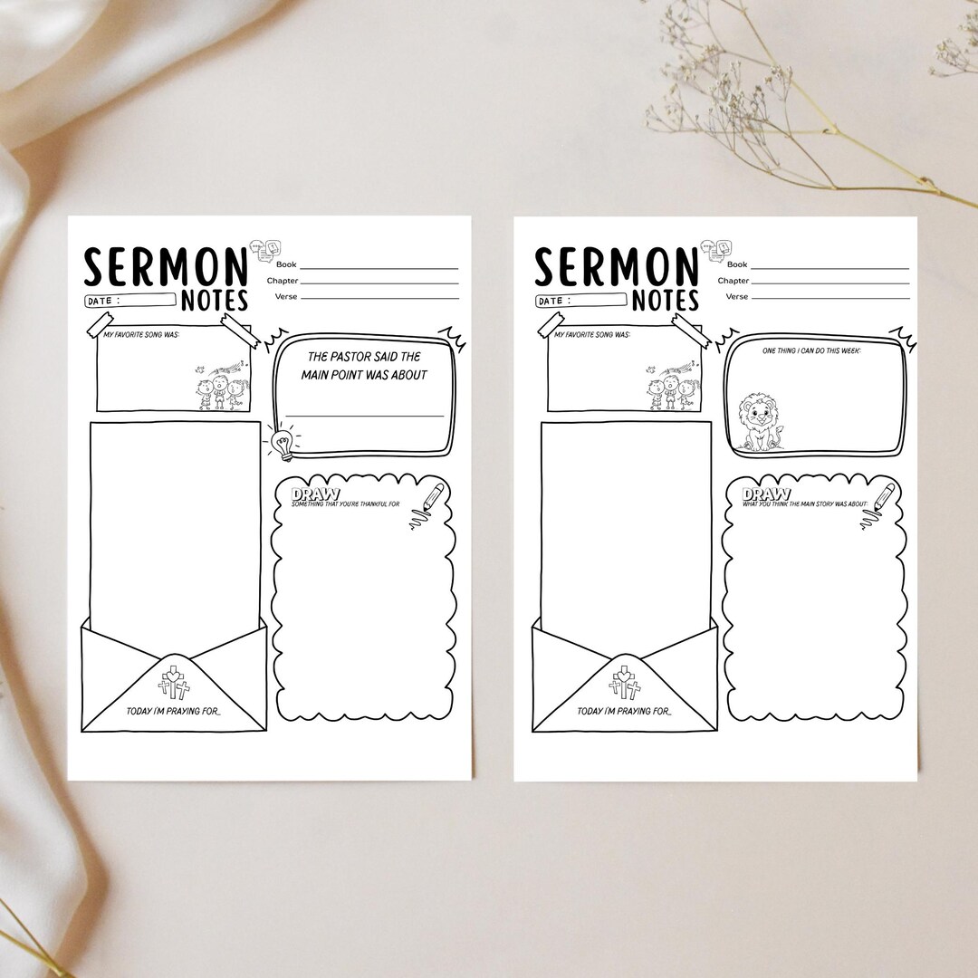 Sunday School Bible Study Guide for Children, Sermon Summary, Church ...