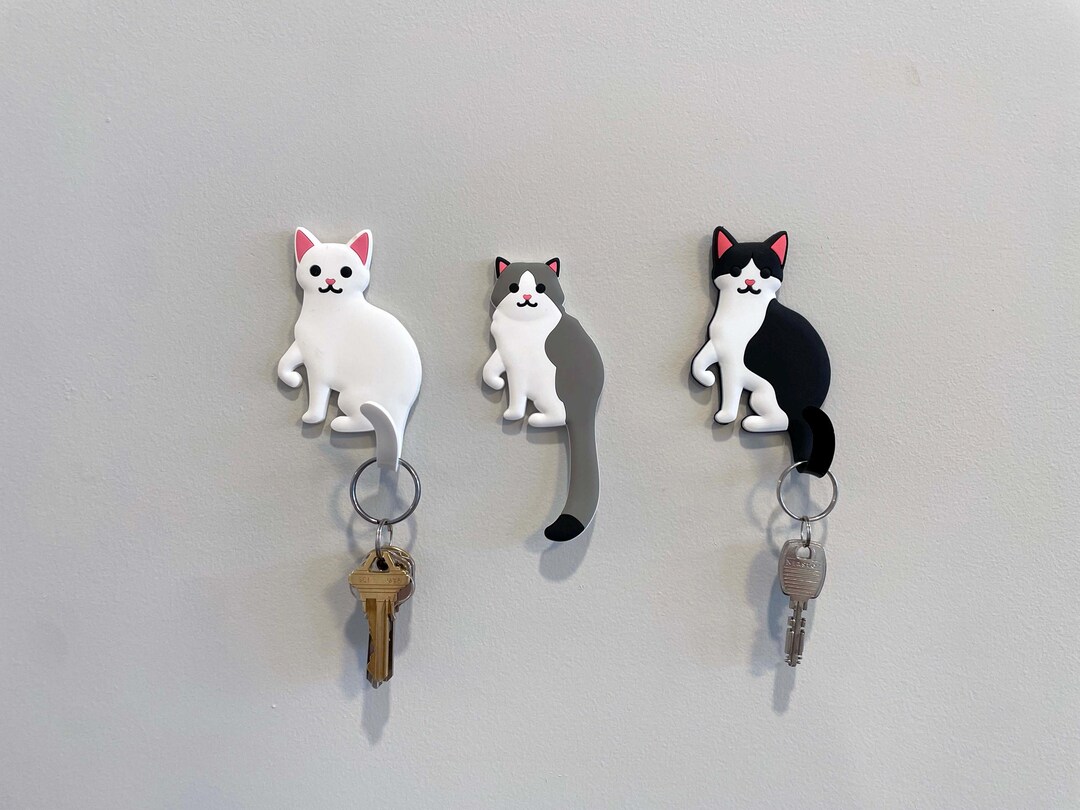 Adhesive Bendable Animal-shaped Hooks - Cute Decorative Wall Hooks for ...