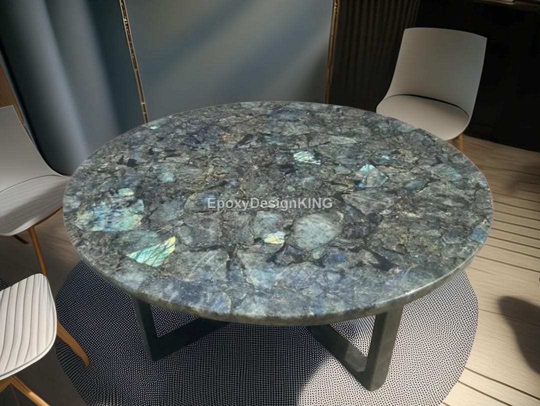 Luxury Agate Slice Dining Table Top -geode Resin Coffee Table Deep ...