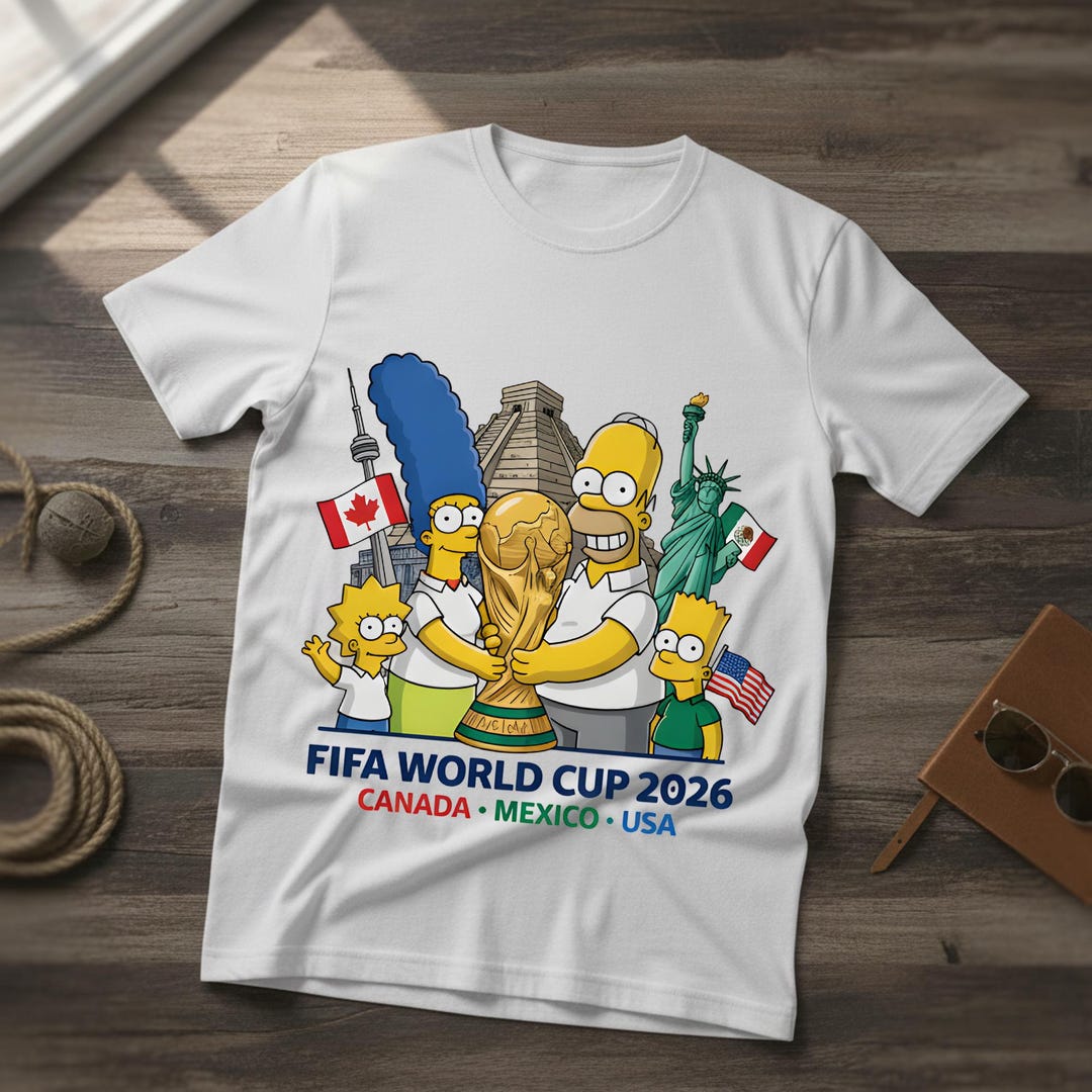 The Simpsons FIFA World Cup 2026 , FIFA World Cup 2026 Shirt , Family ...